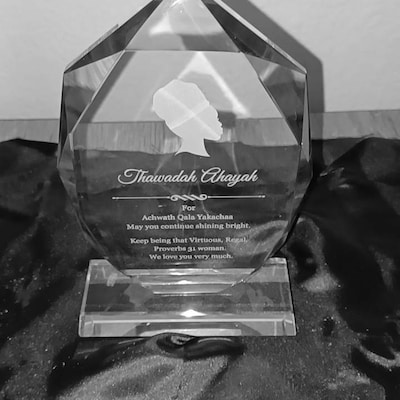 Personalized Crystal Appreciation Plaque Crystal Employee - Etsy