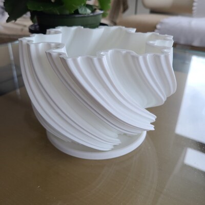 Planter Pot With Drainage, Sky Blue Fractal Design for Small and Large ...