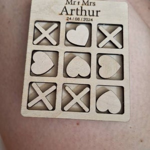 Wedding Favour, Tic Tac Toe noughts and Crosses Mini Game, Wedding ...