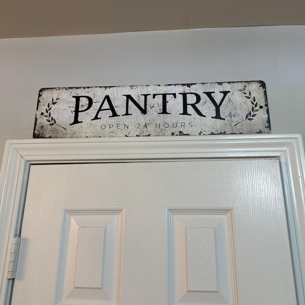 Pantry Sign - Pantry Decor - Pantry Lover Gift - Sign for Pantry - Food ...