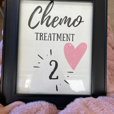 Printable Chemo Sign Set Last Day of Chemo Sign Custom Done Chemo Sign ...