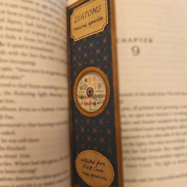 Handmade Bookmark Victorian Microscope Spinulose Wood Fern - Dark ...