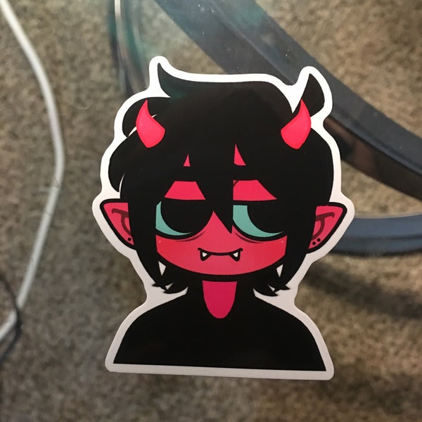 Demon Boy & Girl Stickers - Etsy