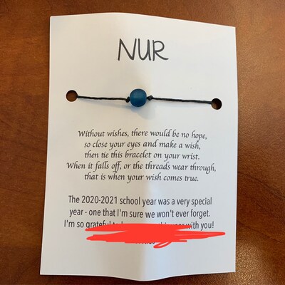 Personalized Back to School Year Class Wish Bracelets Bulk Discount - Etsy