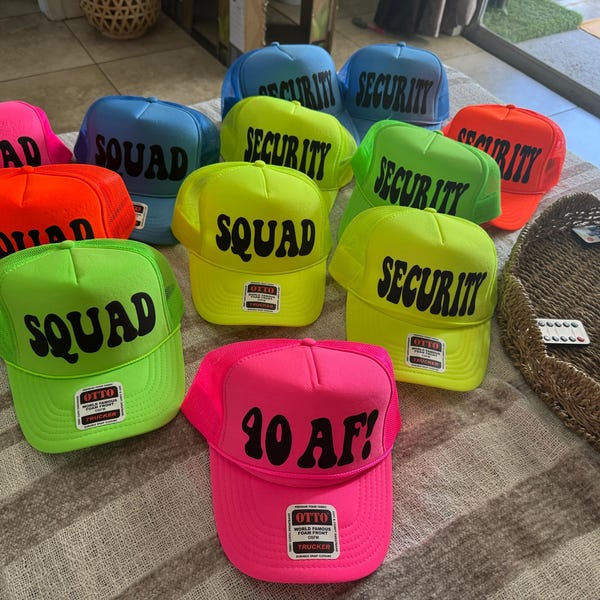 Ship Happens Hat/ Cruise Hats/neon Trucker Hats/ Pool Party /beach ...