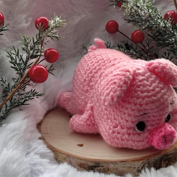 Pig Crochet Pattern, Amigurumi Valentines Crochet Pattern Piglet ...