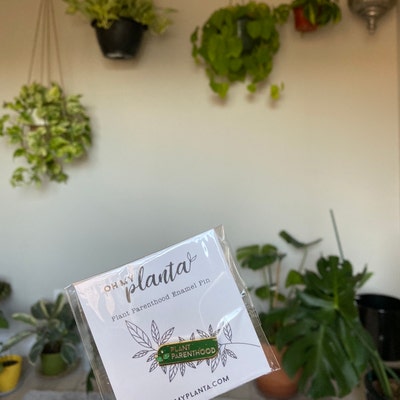 Plant Parenthood Enamel Pin Plant Parent Pin Plant Pin Houseplant Pin ...