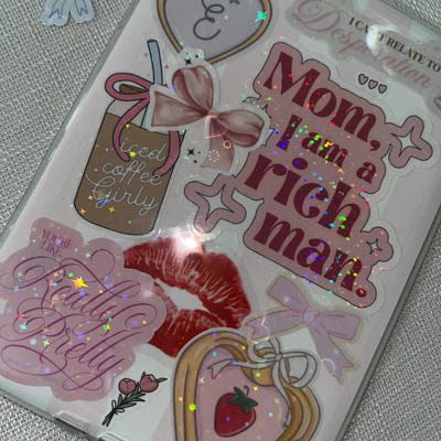 BRB Getting Iced Coffee Alien Iced Cofee Run Vinyl Sticker Waterbottle ...