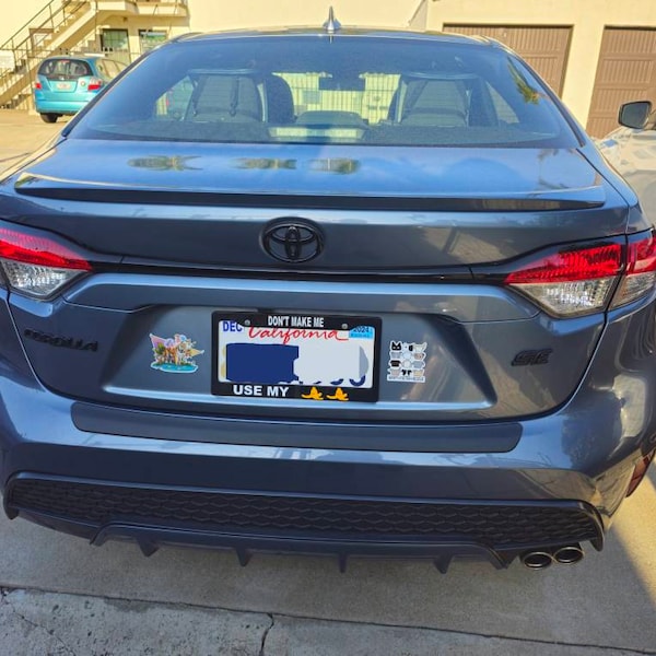 Initial D Racing AE86 - Chrome With RED License Plate Frame - Jdm ...