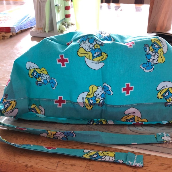 University of Michigan Scrub Cap - Logos on Blue - Surgery Cap - Scrub ...