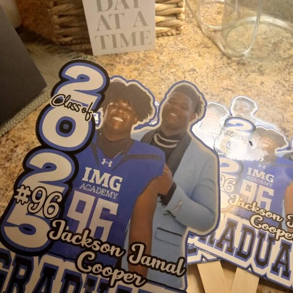 Kindergarten Graduation Fans/personalized Photo & Name, Custom Grad ...