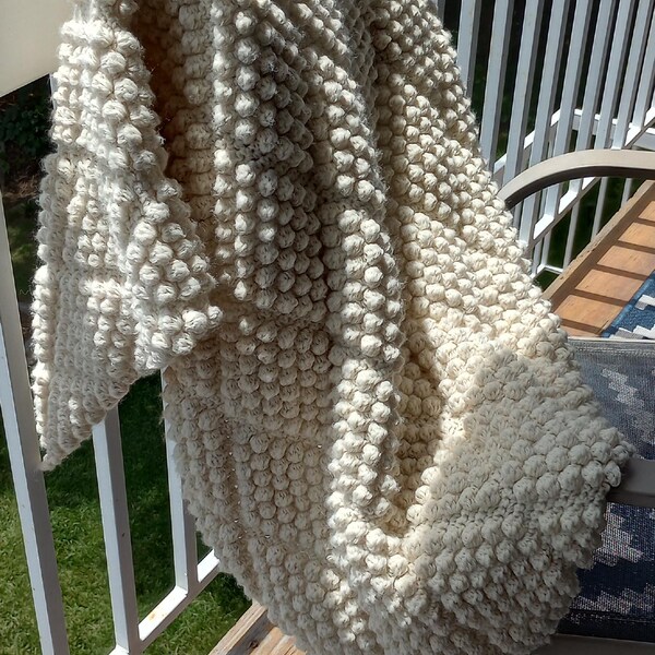 CROCHET PATTERN ⨯ Blanket, Bobble Throw, Afghan ⨯ the Dyaman - Etsy