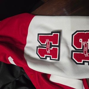 Chenille Custom Letterman Jacket Patch made in USA - Etsy