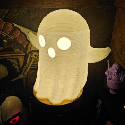 Adorable LED Ghost Lamp, 3D Printed - Etsy