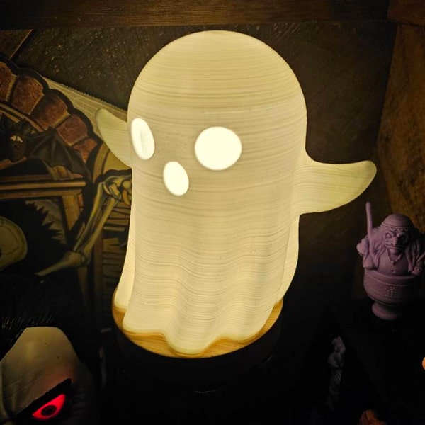 Adorable LED Ghost Lamp, 3D Printed - Etsy