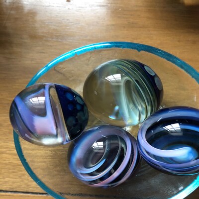 Gold and Silver Fume Borosilicate Glass Art Marble With Encased White ...