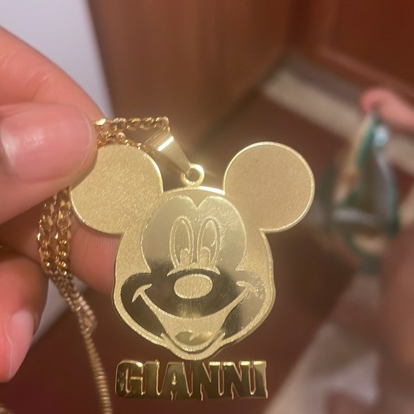 Personalized Name and Cartoon Character Necklaces Pendants Customized ...