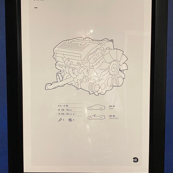 BMW M3 Engine Print【e30 M3 - S14】 - Etsy