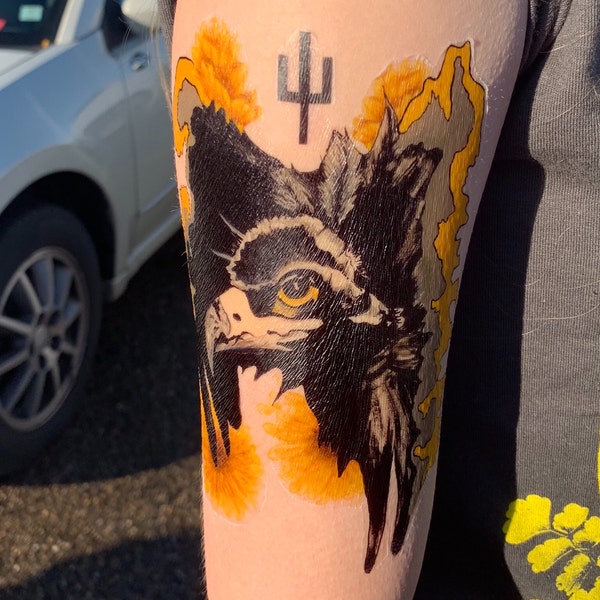 Trench Temporary Tattoo - Etsy