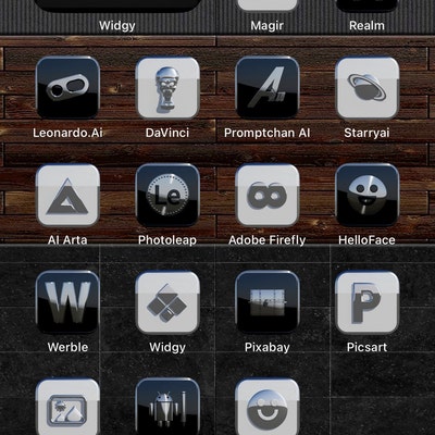 AMETAL Theme App Icon Set, Custom Icons for iPhone and Android Home ...