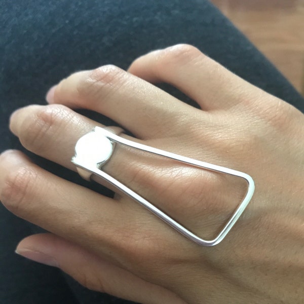 Handmade Sterling Silver MCP Splint Ring - Hyperextension Support - Etsy