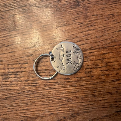 You're a Gem / Custom Hand Stamped Dog Tag, Personalized Metal Pet ID ...