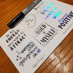 Self Love & Care Quotes Stickers Motivation Positive - Etsy
