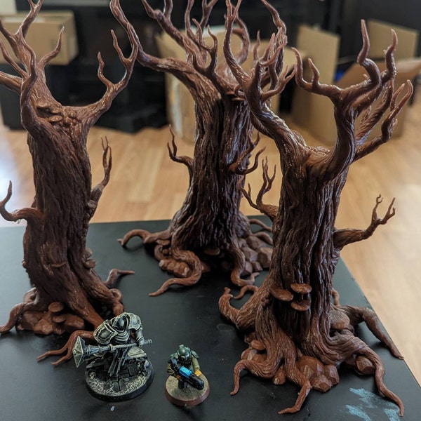 Gloomwood Trees - Dwarves, Elves and Demons 28mm 32mm Wargaming Terrain ...