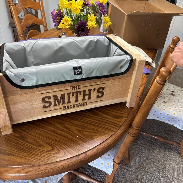 Refreshment Bar, Hostess Gift, Wood Ice Chest, Personalized Birthday ...