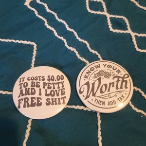 Know Your Worth Button - Etsy