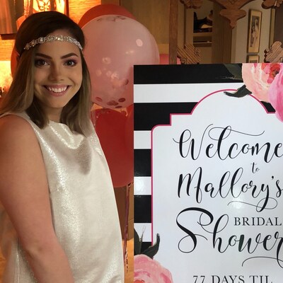 Bridal Shower Welcome Kate Sign Template 24x36 - Etsy