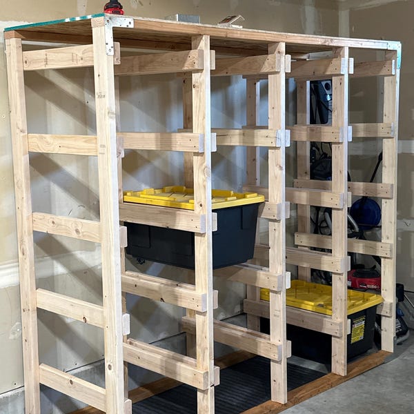 DIY Tote Rack Plans for the Greenmade 27-gallon Bins Sold by Costco 4 ...