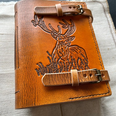 Custom Large Leather Bound Book, Personalized Gift, A3 Leather Book ...