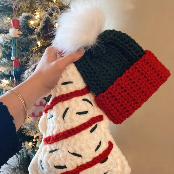 Christmas Tree Cuddler Crochet Pattern by Sheepish Stitches | Christmas ...