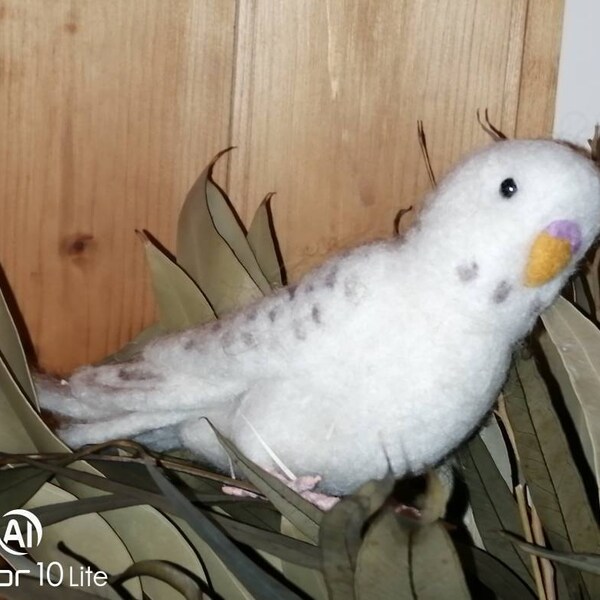 Handmade Felt Cockatiel Bird | Realistic Felt Bird Ornament ...