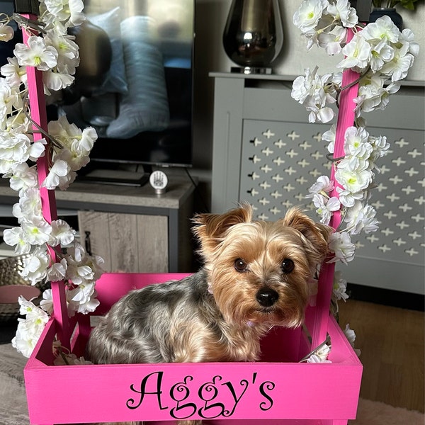 Pink Dog Wardrobe, Dog Harness Storage, Dog Closet, Dog Clothing ...