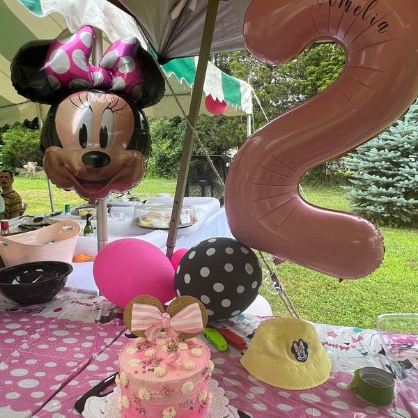DIY Large Minnie Mouse Balloon Sculpture, Minnie Balloon Stack, Minnie ...