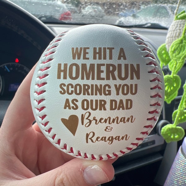 Fathers Day Baseball Personalized Gift - Etsy