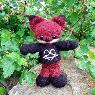 Sir Percival, the Gentleman Bear Handmade Knit Toy, Monocle Bear in a ...
