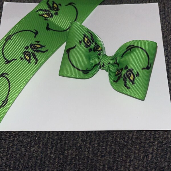 1.5 Turtle Grosgrain Ribbon, Green Cartoon Ninja Grosgrain Ribbon, DIY ...