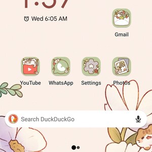 Cute Cottagecore App Icon Set Kawaii Aesthetic Theme for Android IOS ...