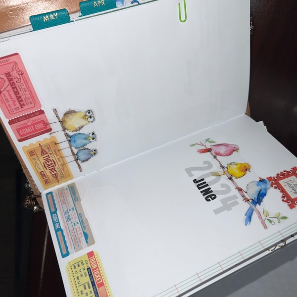 Dated Monthly Calendar for Travelers Notebook Dated Month on 1 Page DM ...