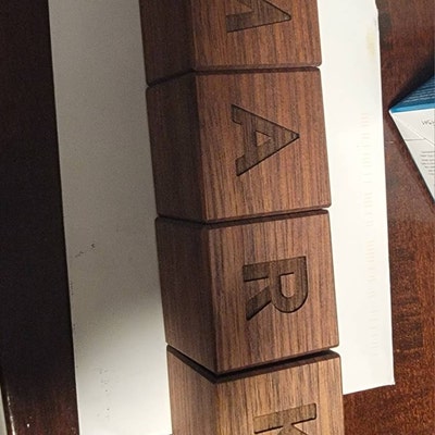 Custom Name Wooden Blocks handmade Personalized Blocks on - Etsy