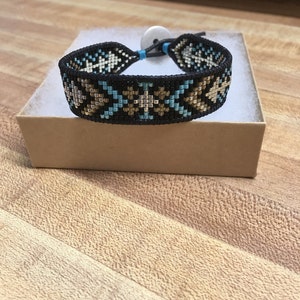 Thunderbird Rainbow Seed Bead Pattern Loom Cuff Bracelet PDF File ...