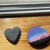 100% NATURAL, Real Heart Shape Rocks, Hand-cut Plain/blank Heart Stones ...