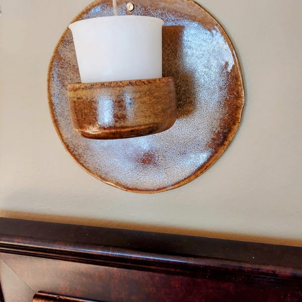 Handmade Ceramic Wall Sconce: Tealight Candle Holder (made to Order) - Etsy