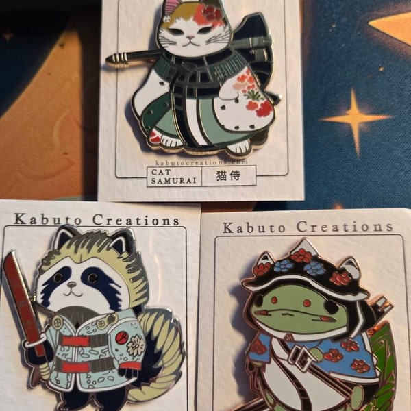 Toad Samurai Pin // Enamel Pin-toad Enamel Toad Samurai Enamel Pin-toad ...