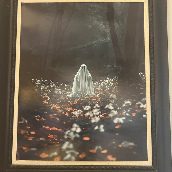 Ghost in the Forest, Vintage Poster, Art Poster Print, Dark Academia ...