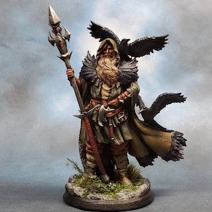 Half-orc Ranger Scout Miniature 28mm Scale 32mm Scale Pathfinder Figure ...