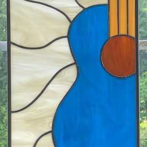 Guitar 2 Stained Glass Pattern PDF, PNG Digital File - Etsy